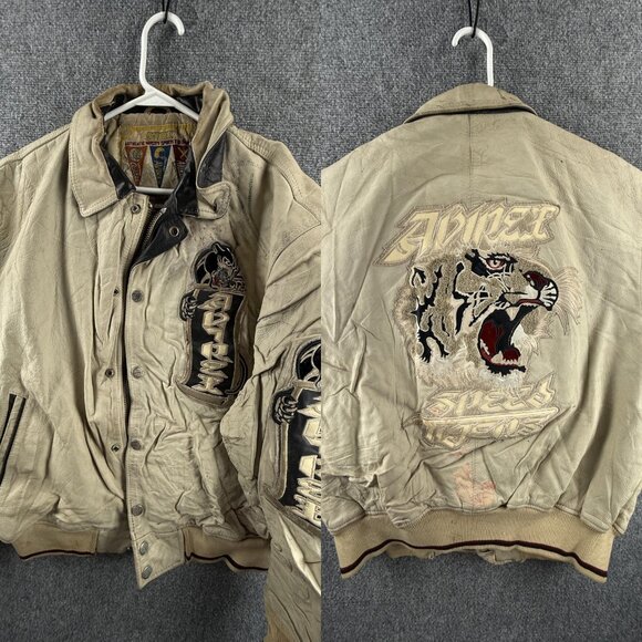 Avirex | Jackets & Coats | Vtg Avirex Leather Varsity Jacket Large ...